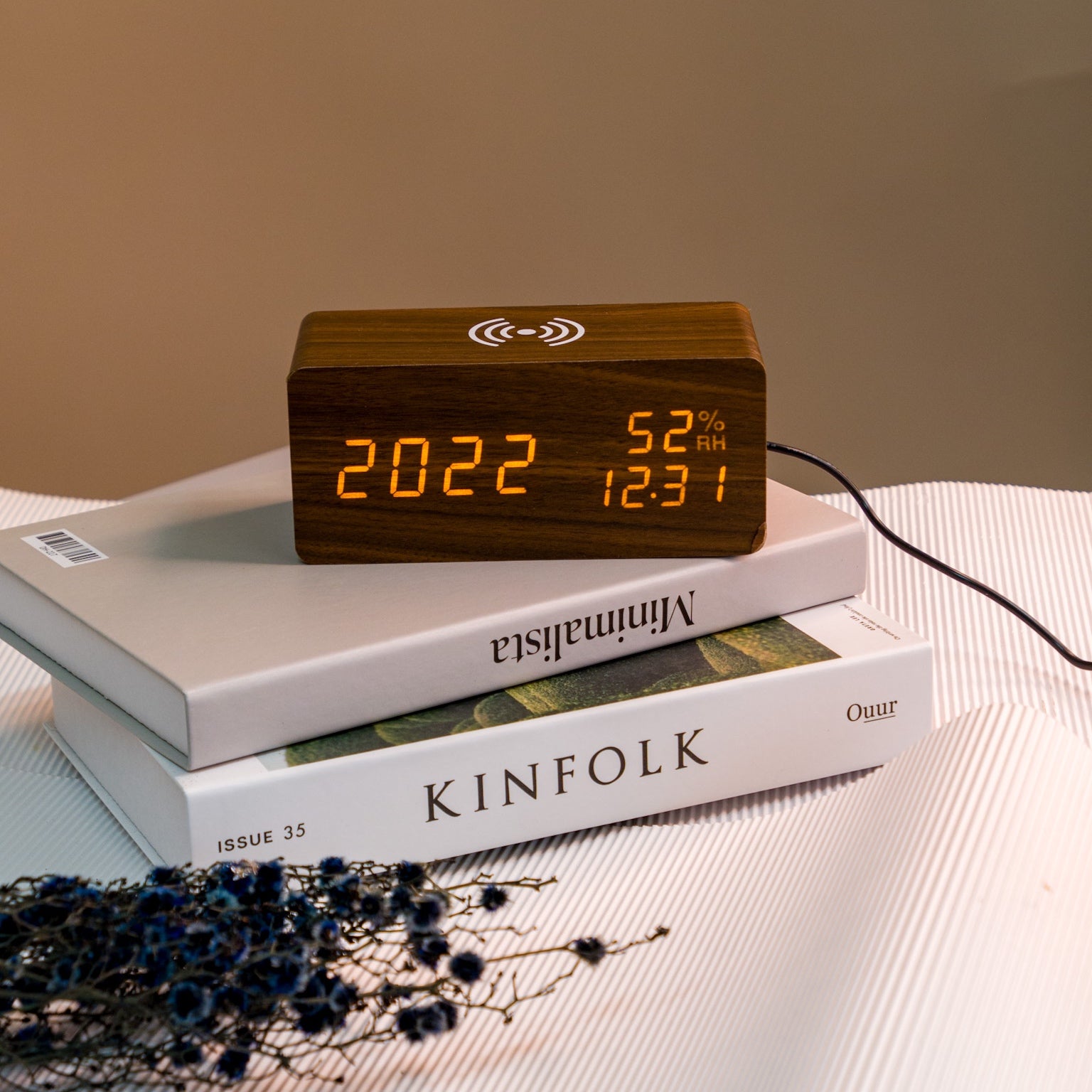 Timber Time | Digital Wooden Clock – The Chic Habitat